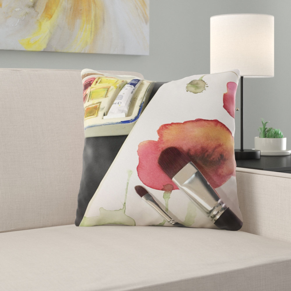 Ebern Designs Reyansh Square Pillow Cover & Insert | Wayfair
