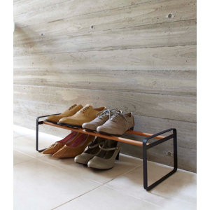 Yamazaki USA Yamazaki Home Shoe Rack, Steel, Expandable, Stackable ...