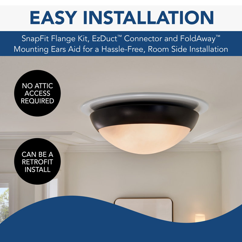 Broan 80 Cubic Feet Per Minute Bathroom Fan | Wayfair