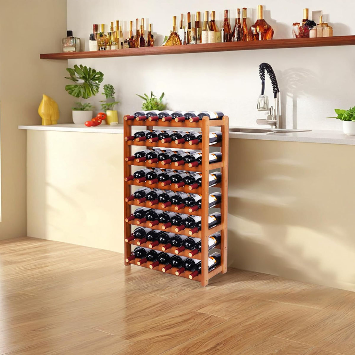 Corrigan Studio Wine Rack Freestanding Floor Wine Racks Countertop ...