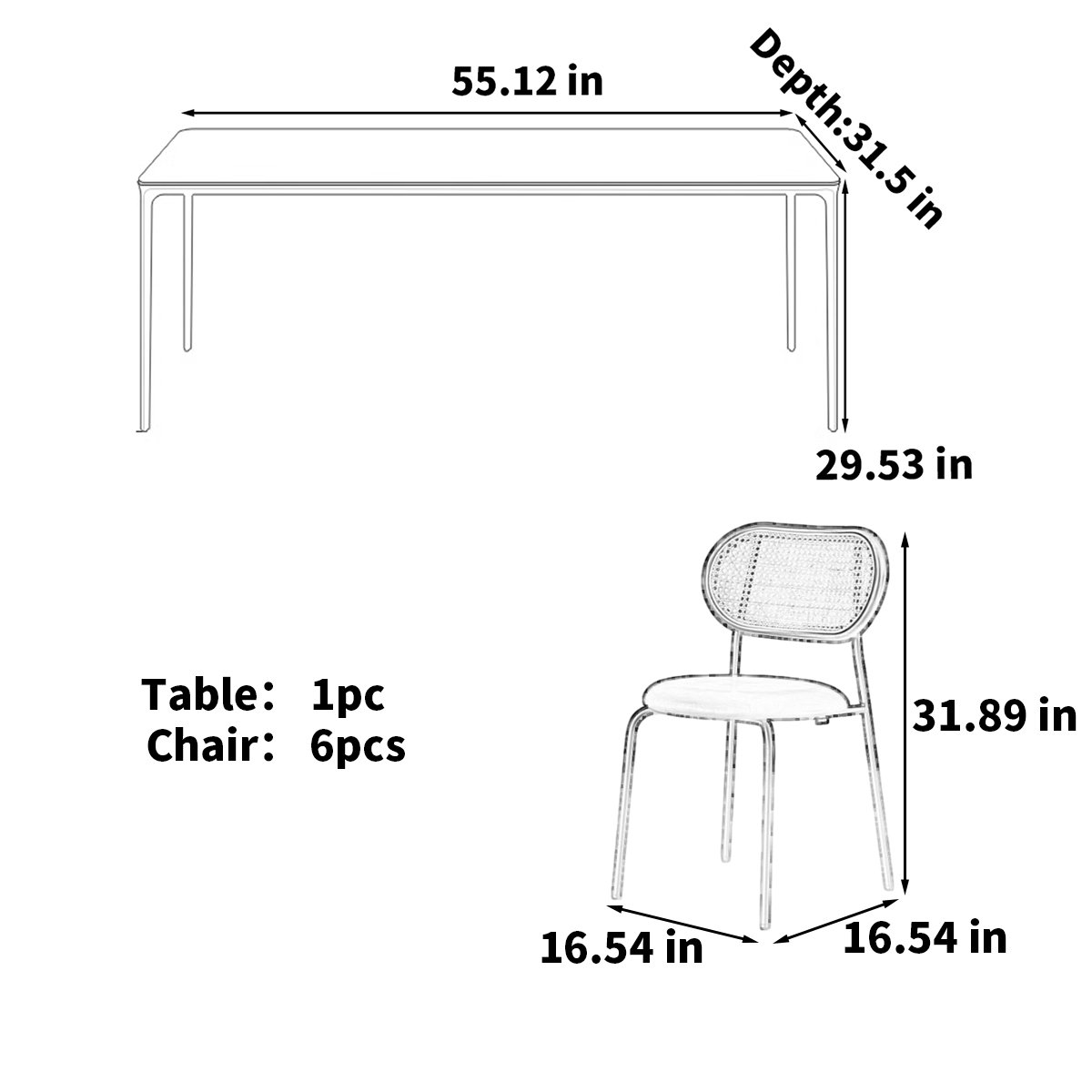 Sleek Surface Designs Black light luxury modern simple rock plate table ...