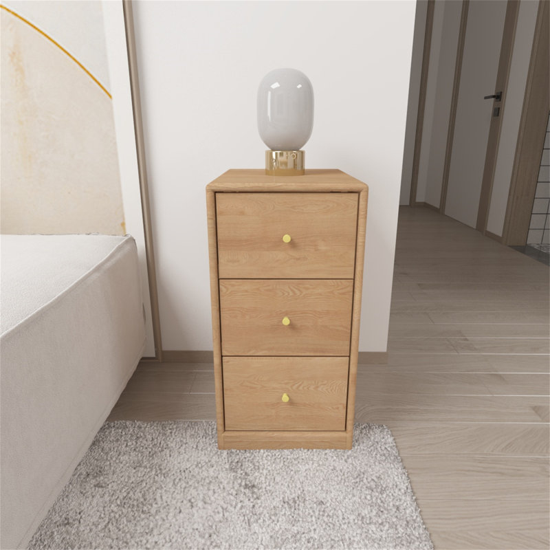 Loon Peak® Ferrina Solid Wooden Sideboard, Storage Cabinet With Drawers ...