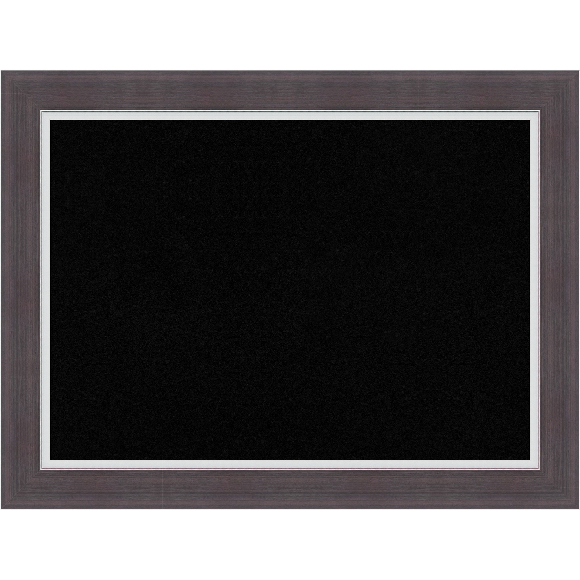 Lark Manor Ellie Brown Silver Framed Corkboard, White Cork Bulletin ...