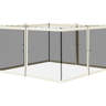 EchoElegance Cream Gazebo Canopy Netting Replacement For 12' X Patio ...