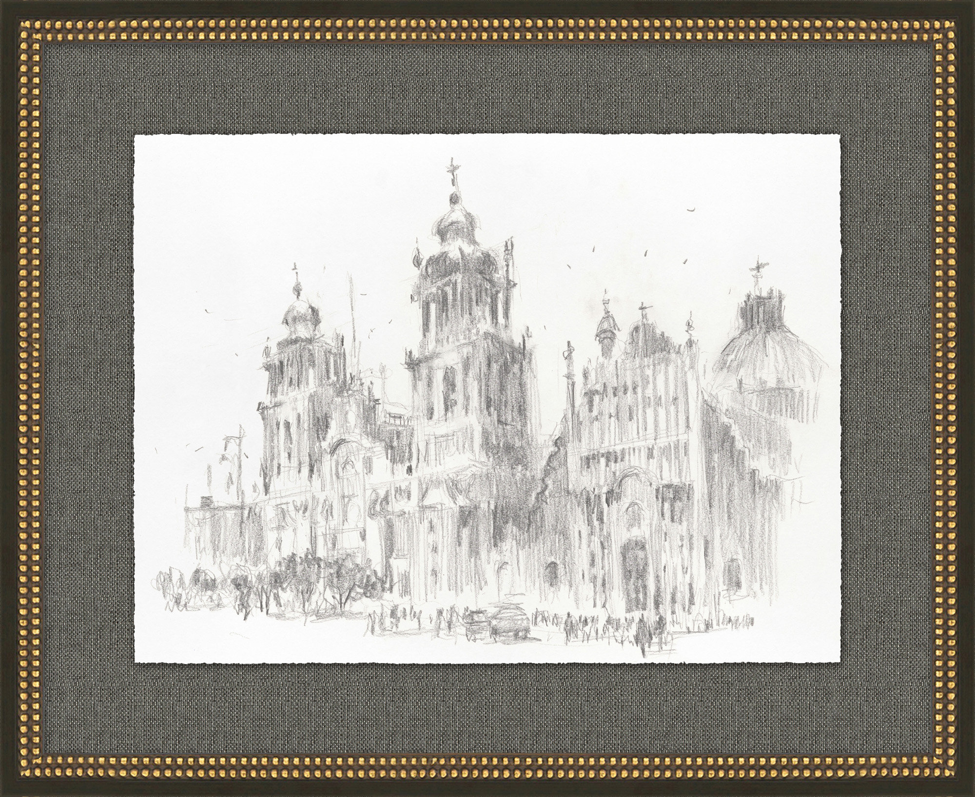 Wendover Art Group Stately Europe 3 - Picture Frame Drawing Print on ...