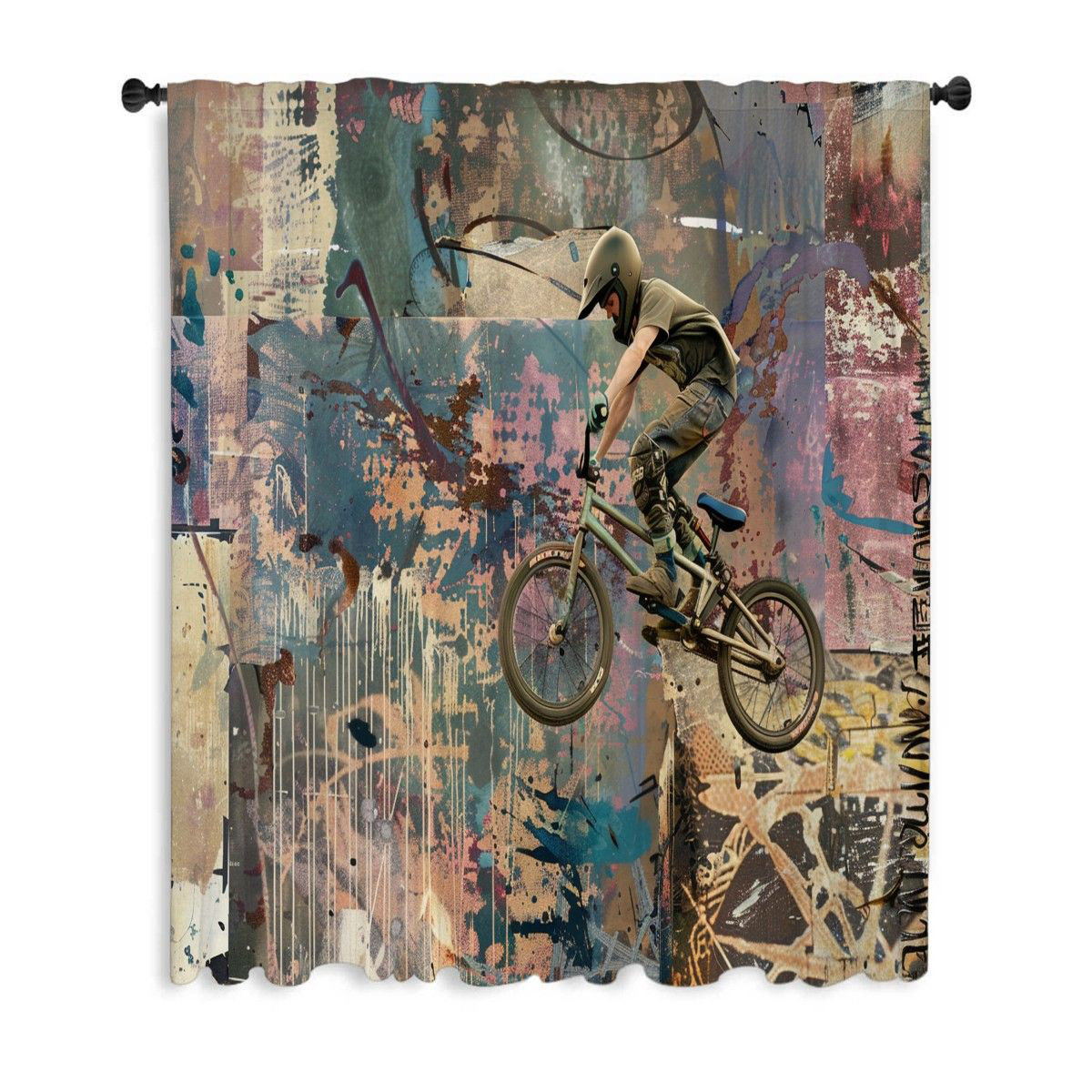 Bungalow Rose BMX Window Curtains, Sports Blockout & Sheer Curtains - 1 ...