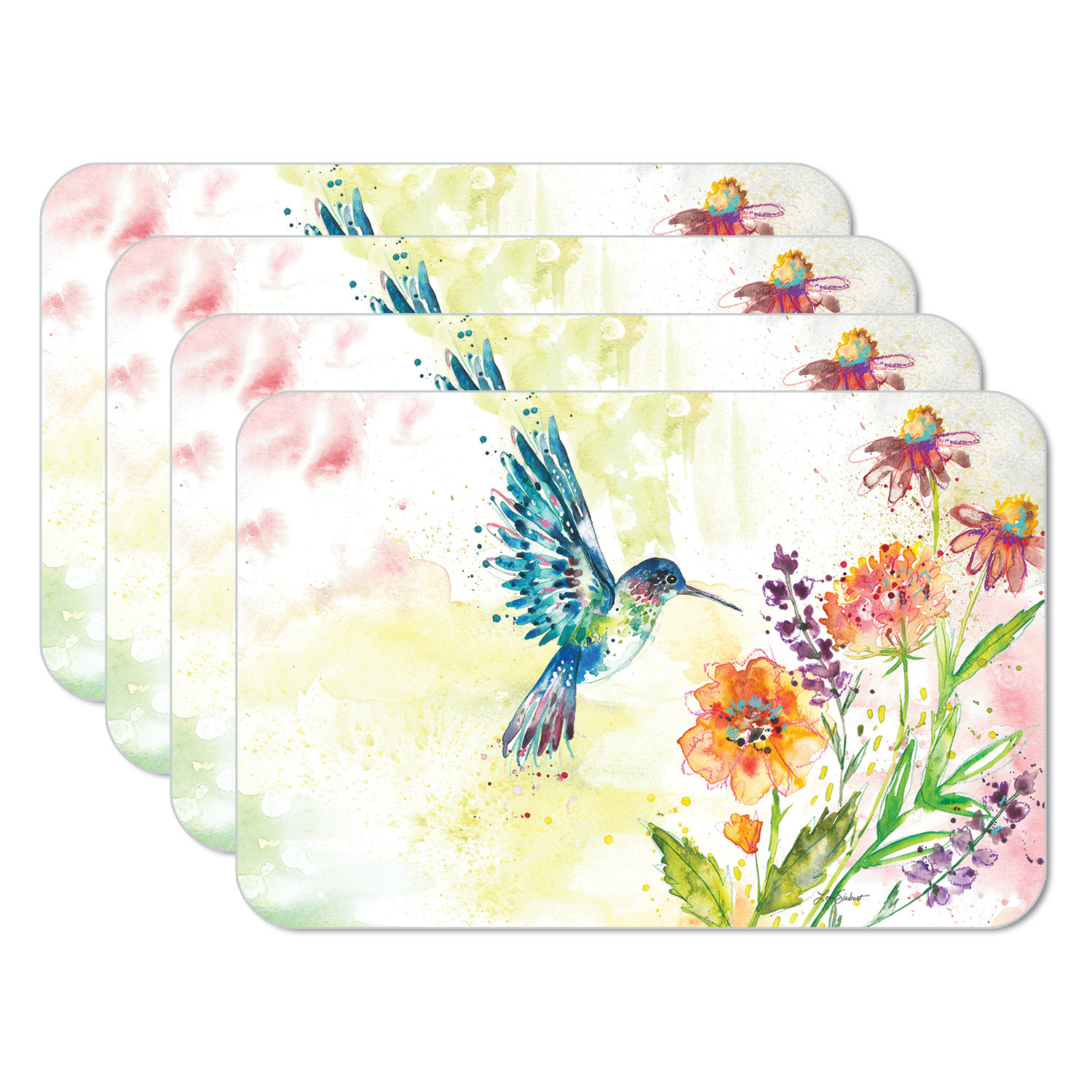 Rosalind Wheeler Mendosa Fanciful Flight 4 Piece Reversible Easy Care ...