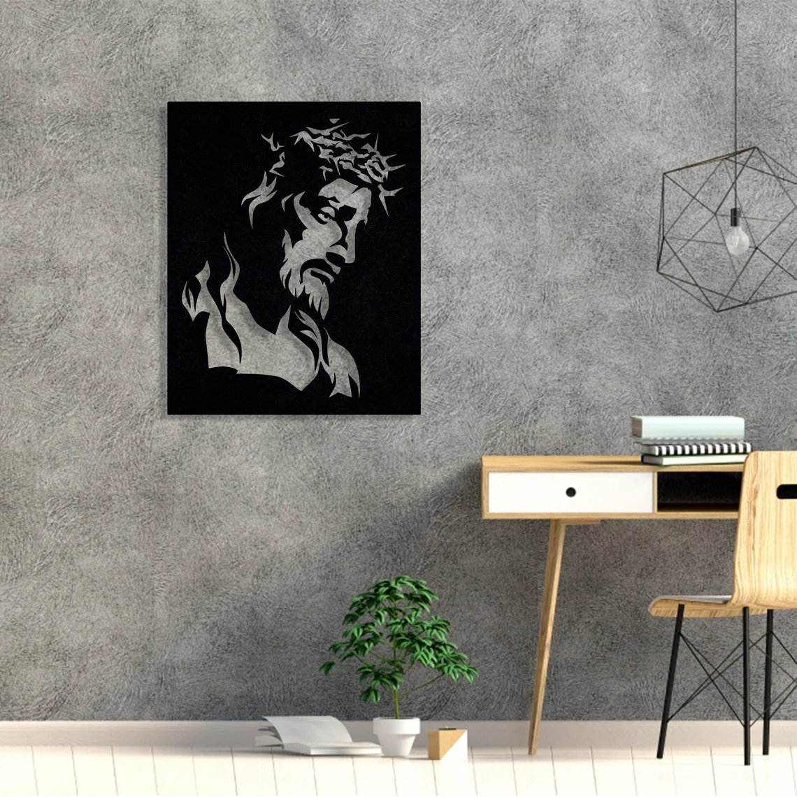 Lark Manor™ The Heart Of Jesus Metal Wall Decor, Heart Jesus Metal Gift ...