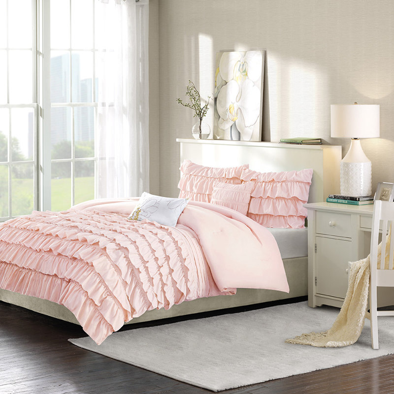 GZMWON Twin/Twin XL Ruffle Comforter Set | Wayfair