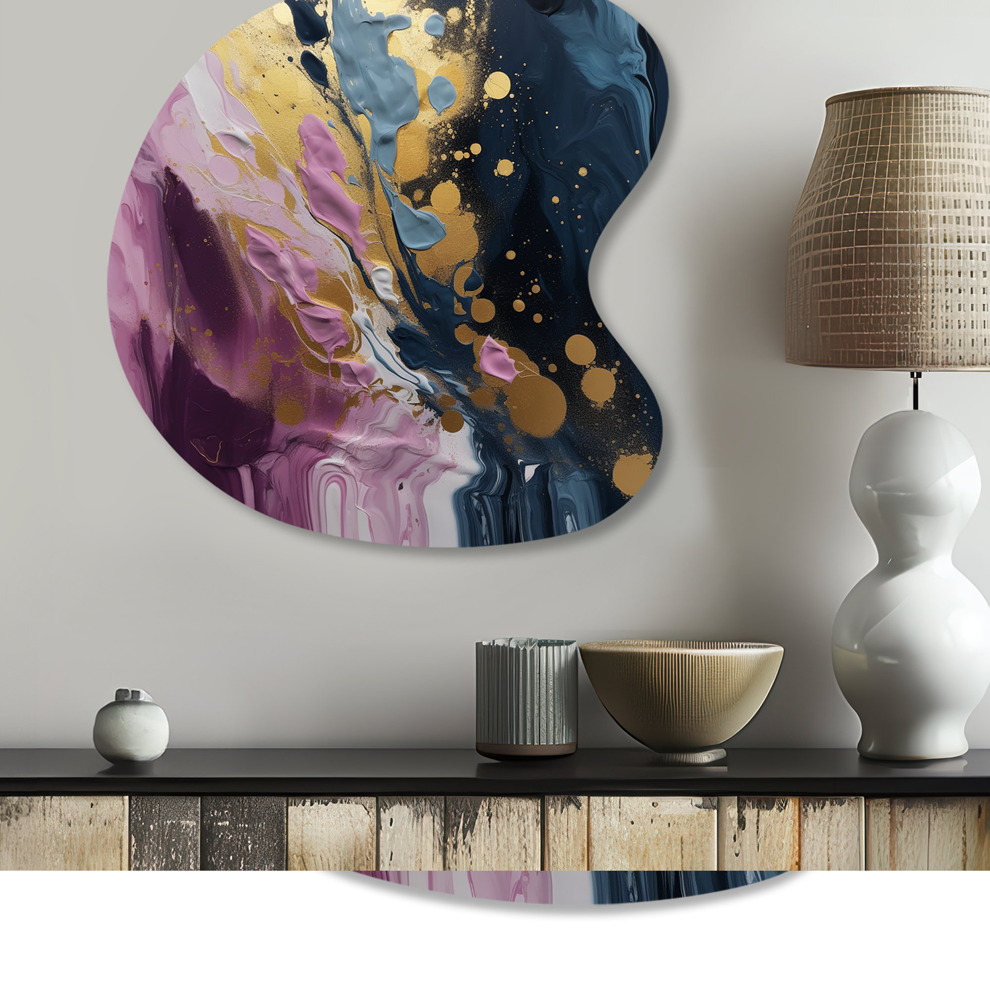 Ivy Bronx Purple And Blue Movements In Paint III - Abstract Painting ...