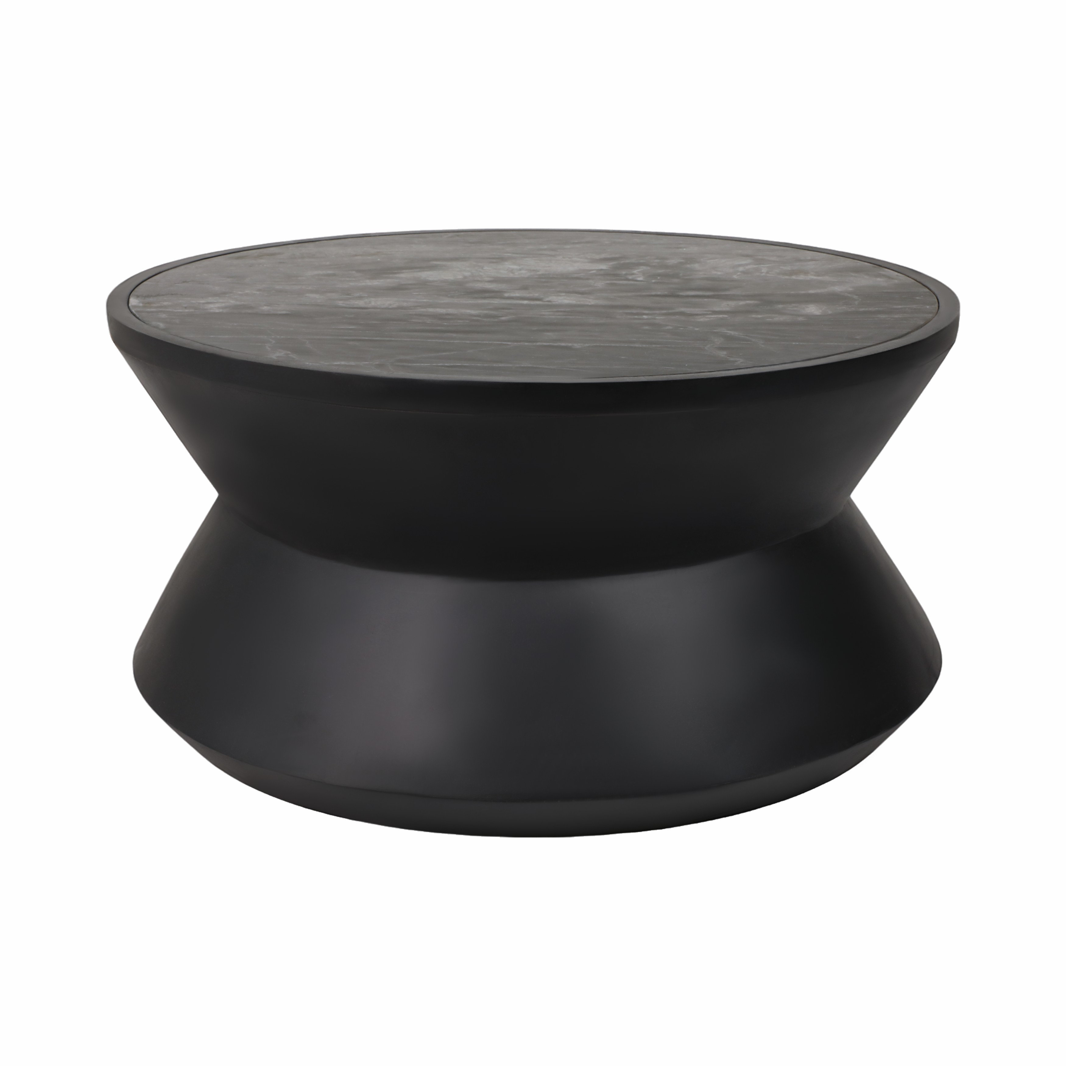 Corrigan Studio Elegant Cresty Coffee Table Wood Stone Home Furniture ...