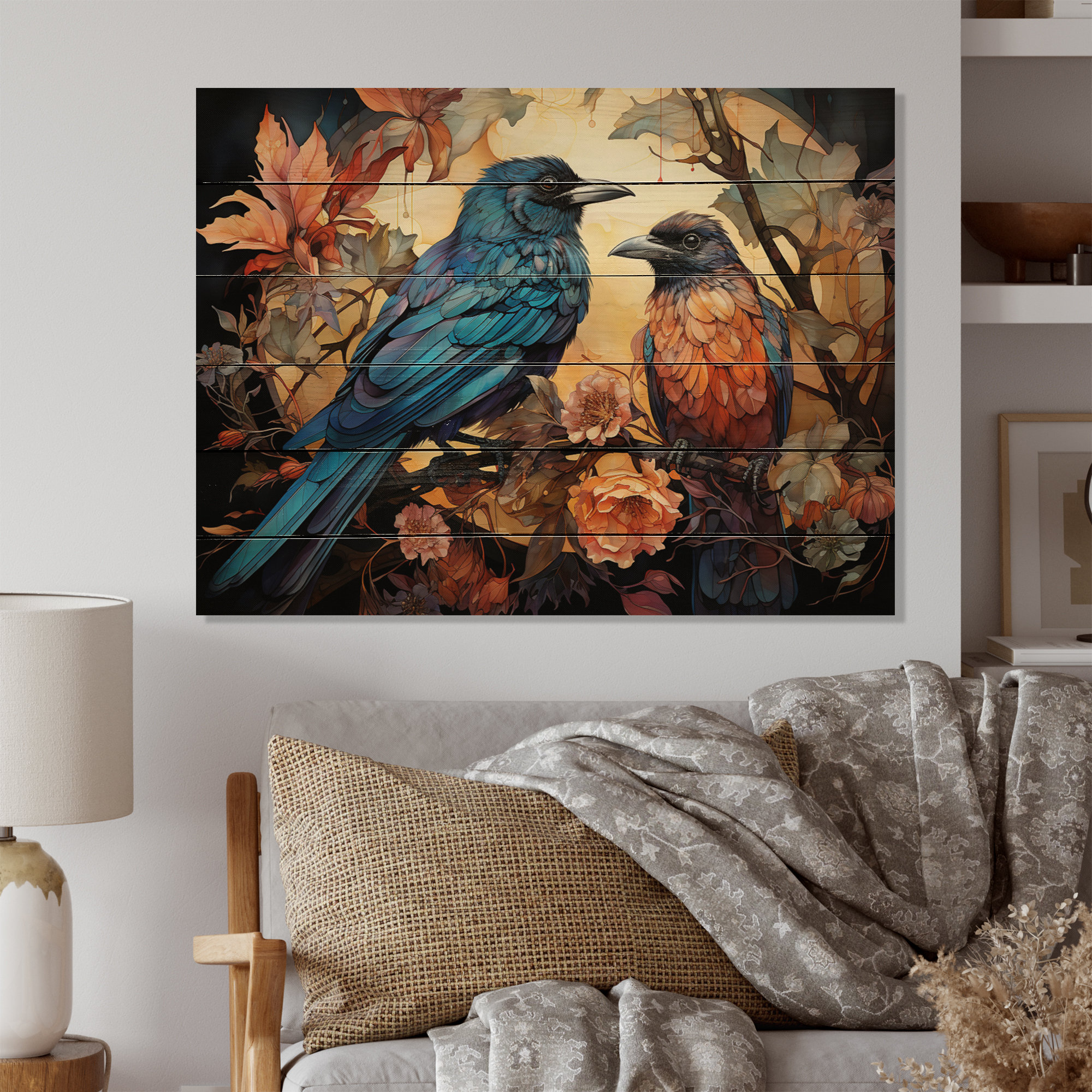 Bay Isle Home™ Dalhem Crow Luminous Rulers On Wood Print - Wayfair Canada