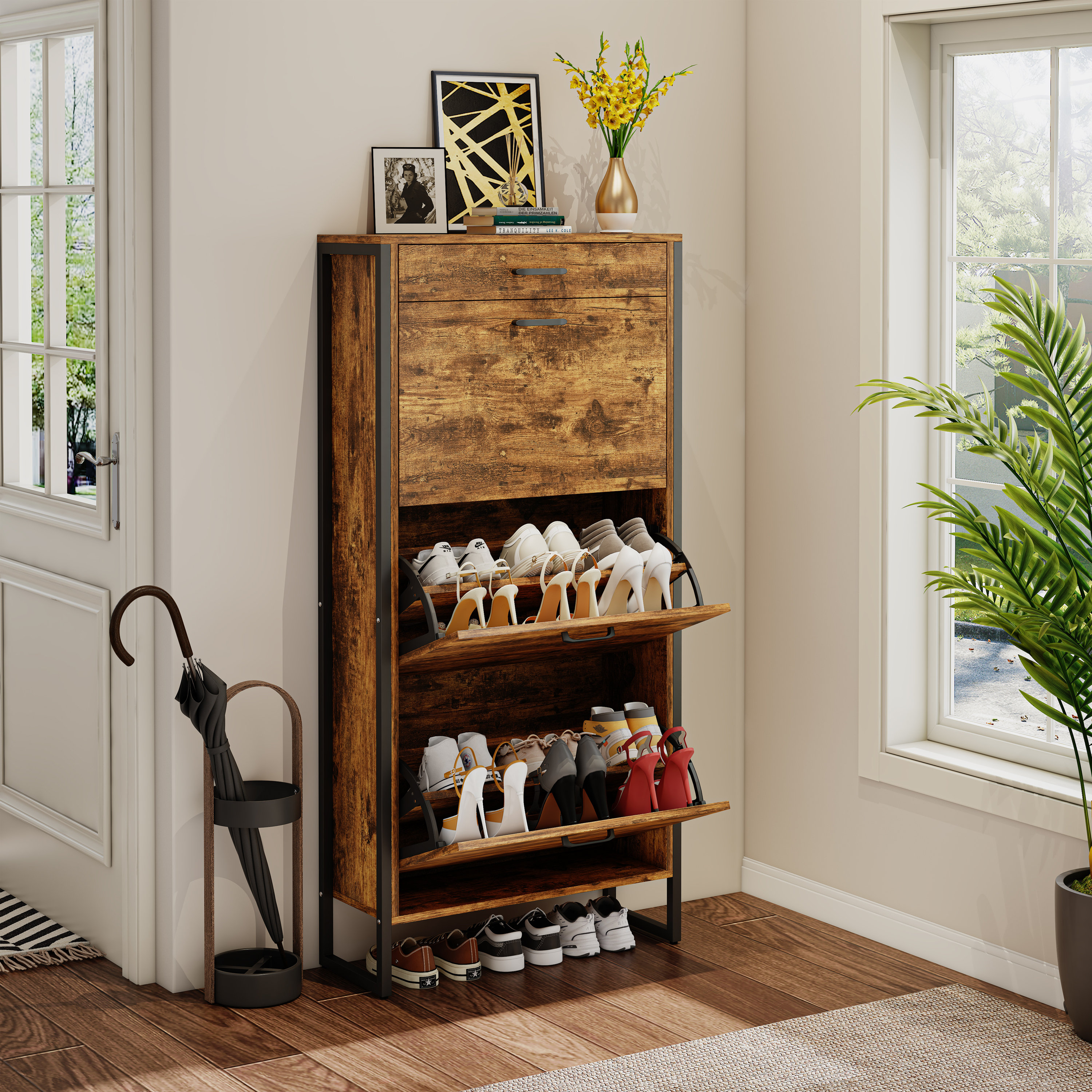 Ophelia & Co. Shoe Storage Cabinet - Wayfair Canada