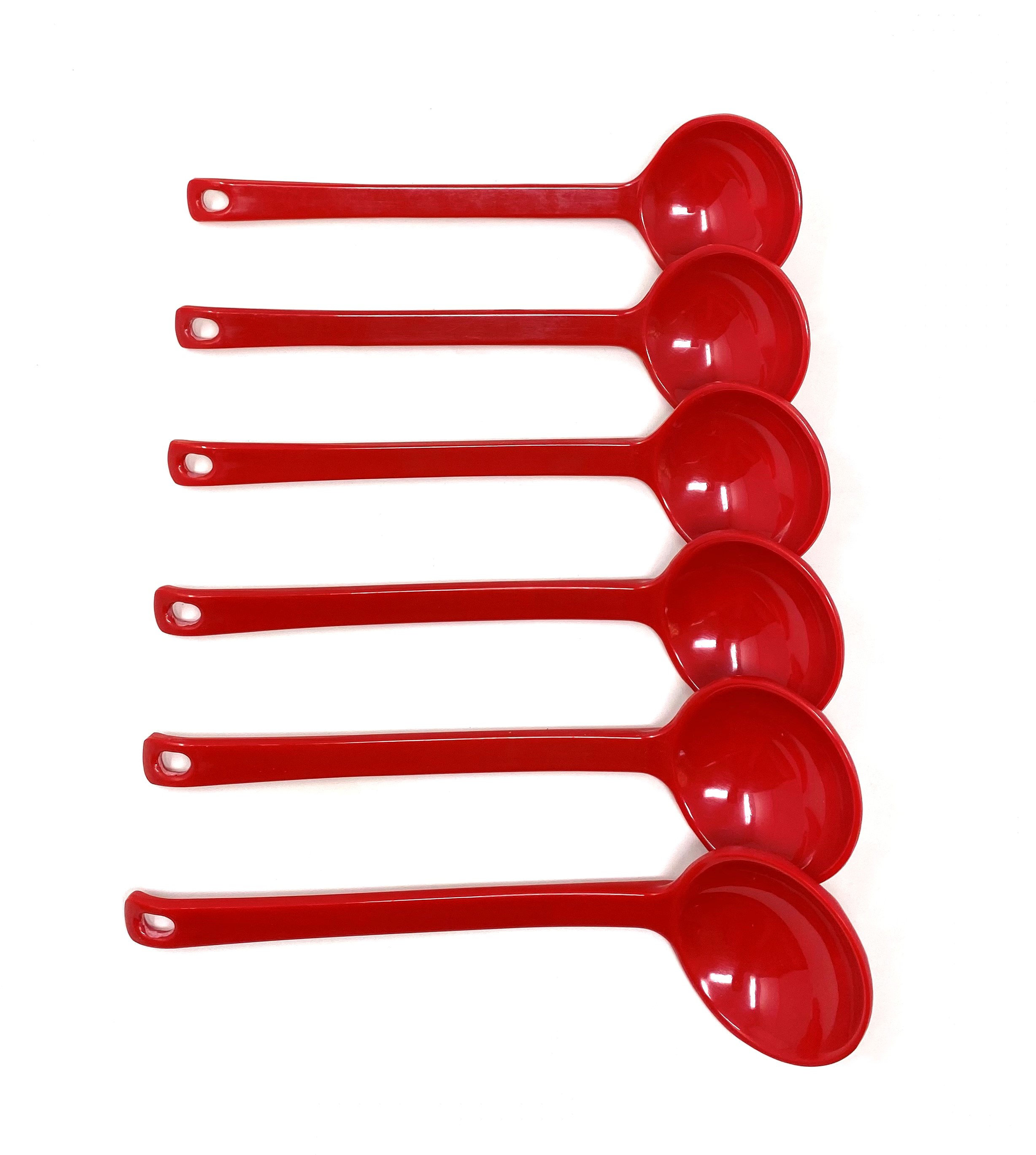 Latitude Run® Eina Red Melamine Japanese Long Handle Spoons For Ramen ...