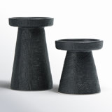 Farmhouse & Rustic Black Candle Holders | Birch Lane