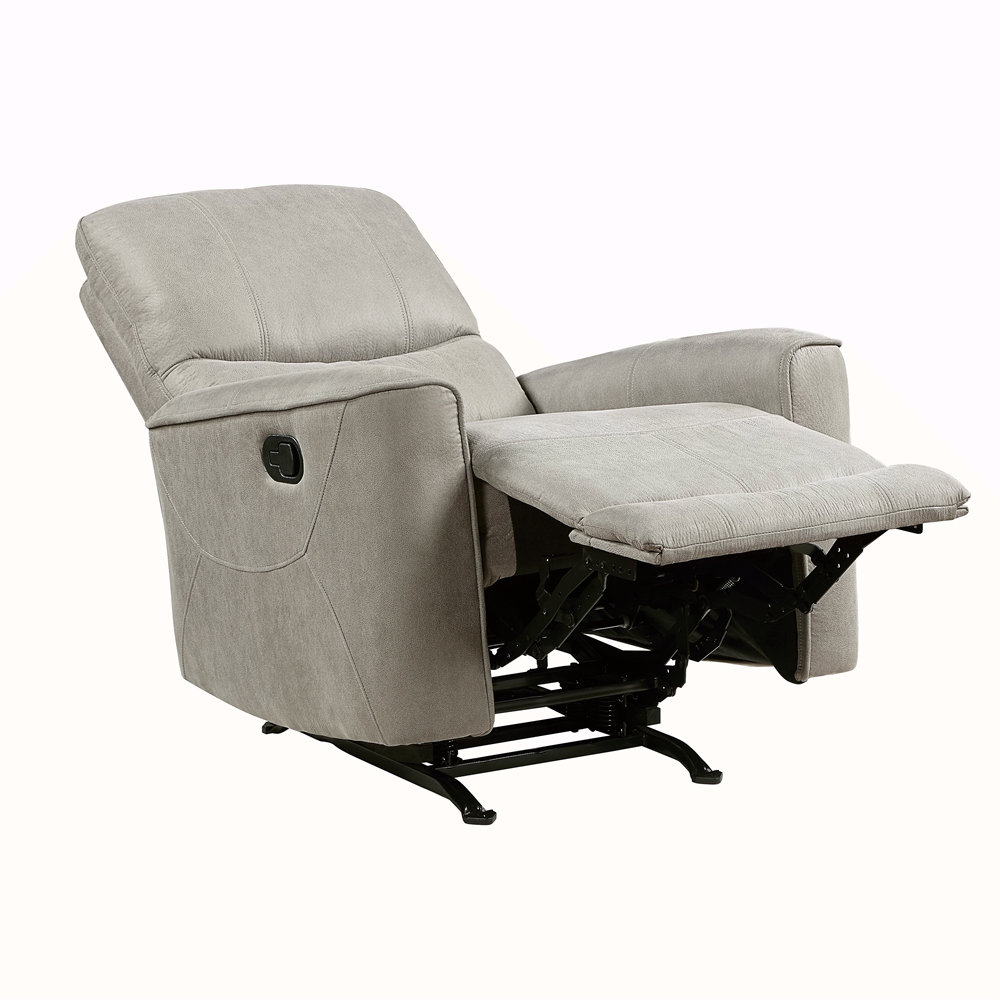 Hokku Designs Modern Transitional Style Rocker Reclining Chair 1Pc Gray ...