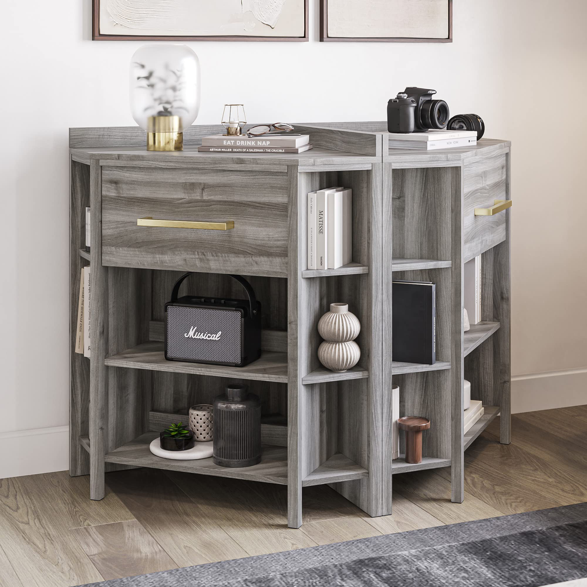 Latitude Run® Madelinerose 1 - Drawer Corner Accent Chest 33.4'' W ...