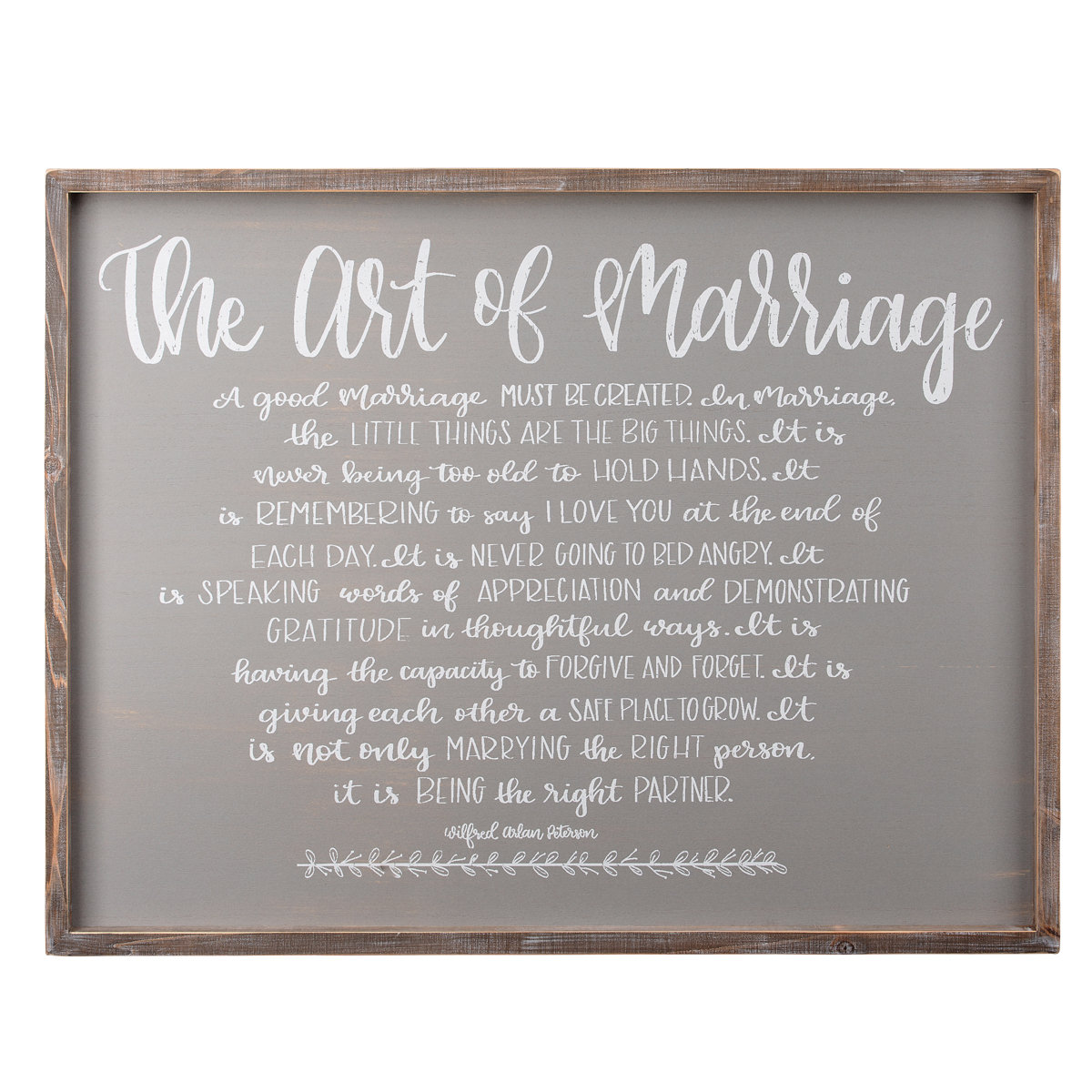 Winston Porter 'Art of Marriage' Framed Textual Art on Canvas & Reviews ...