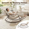 Latitude Run® Oversized Papasan Rocking Chair Set Of 2 With Footrest ...