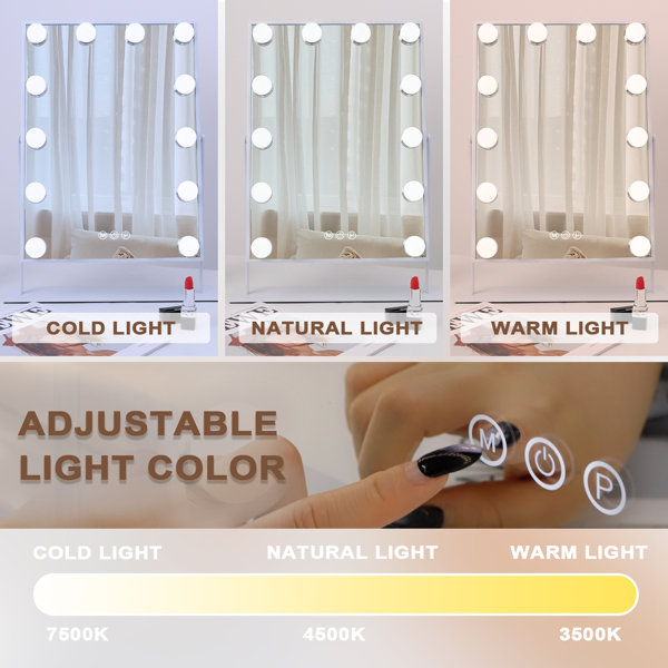 Blue Elephant Rectangle LED Metal Mirror & Reviews | Wayfair.co.uk