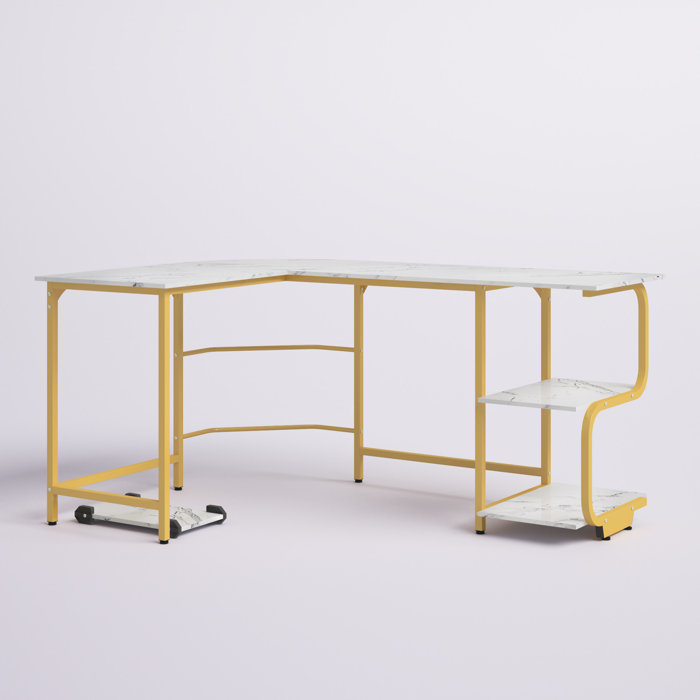 Trent Austin Design® L-Shaped Metal Base Desks & Reviews | Wayfair