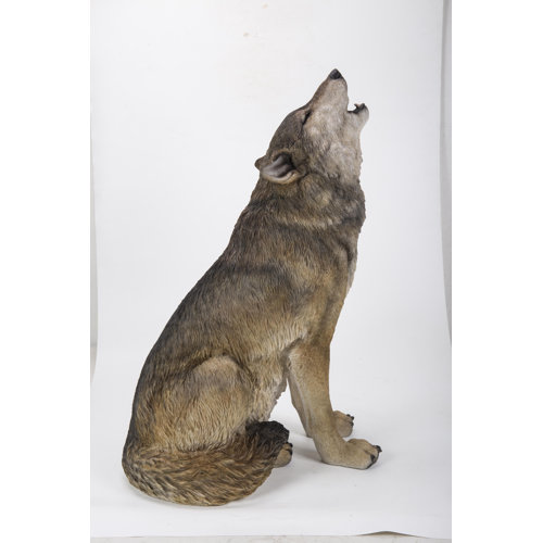 Hi-Line Gift Ltd. LARGE WOLF STATUE & Reviews | Wayfair