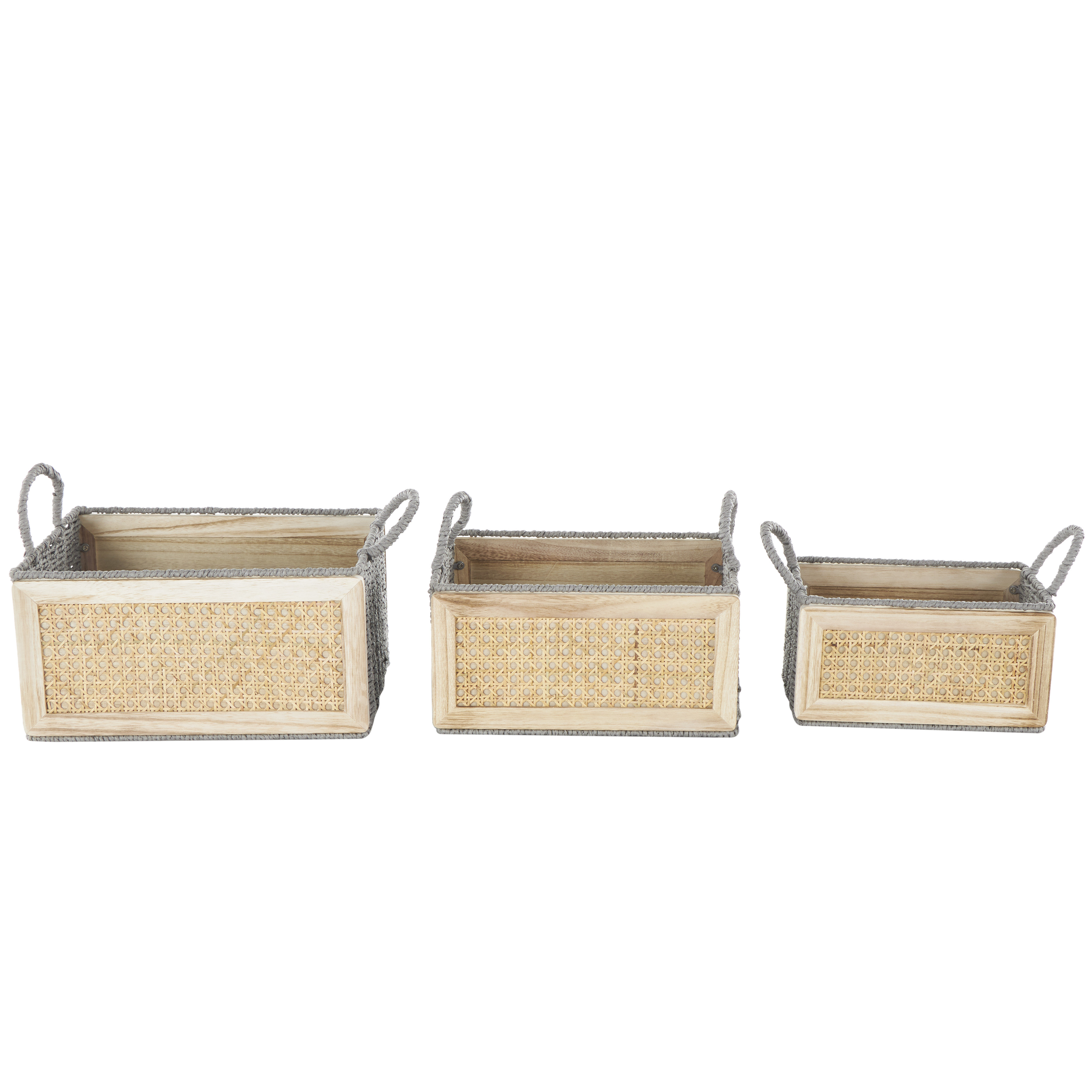 Birch Lane™ Wood Woven Decorative and Functional Light Brown Storage ...