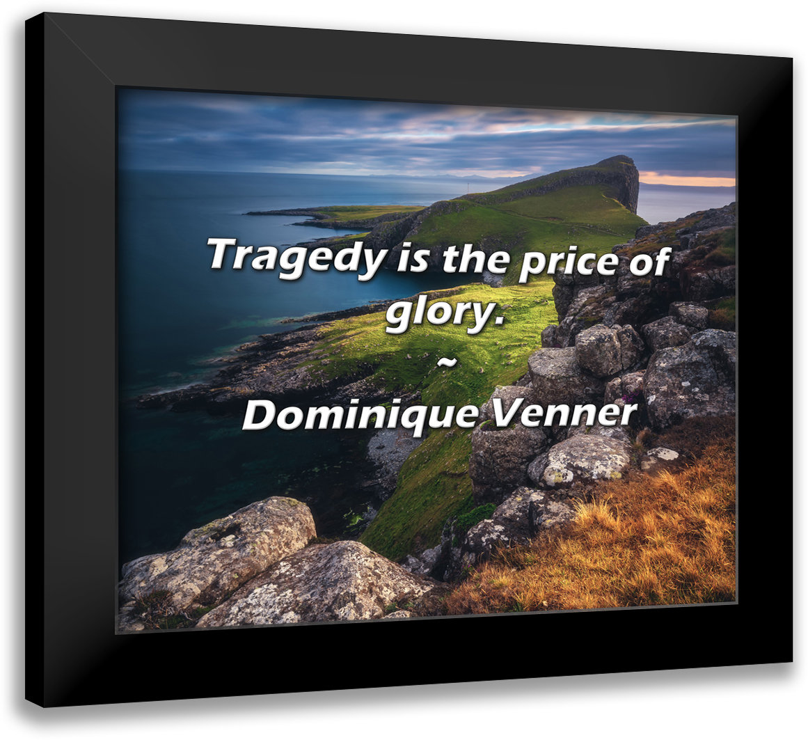Trinx Dominique Venner Quote: Tragedy is the price of glory. | Wayfair