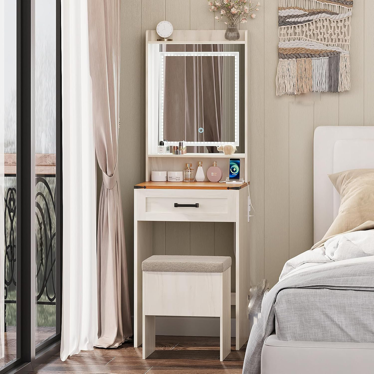 Wrought Studio™ Small Farmhouse Dressing Table | Wayfair
