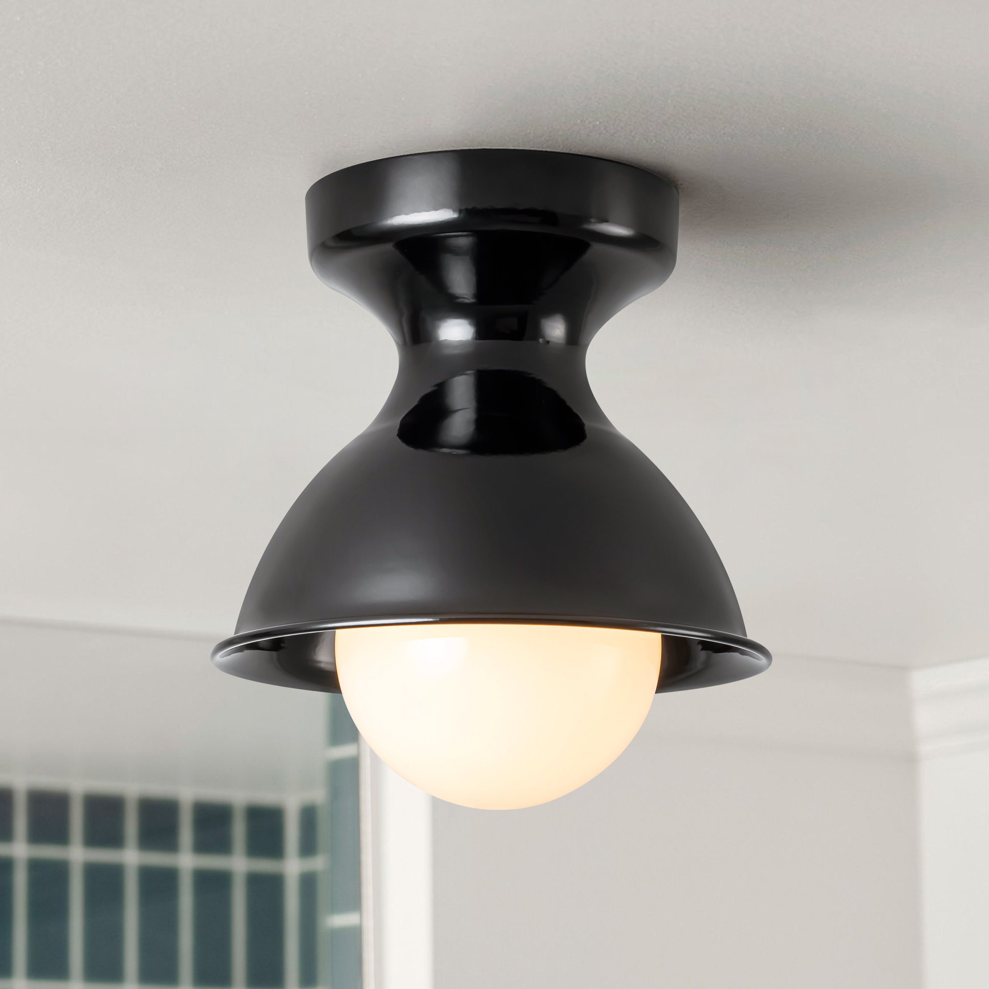 Latitude Run® 1 - Light Metal Bell Flush Mount & Reviews - Wayfair Canada