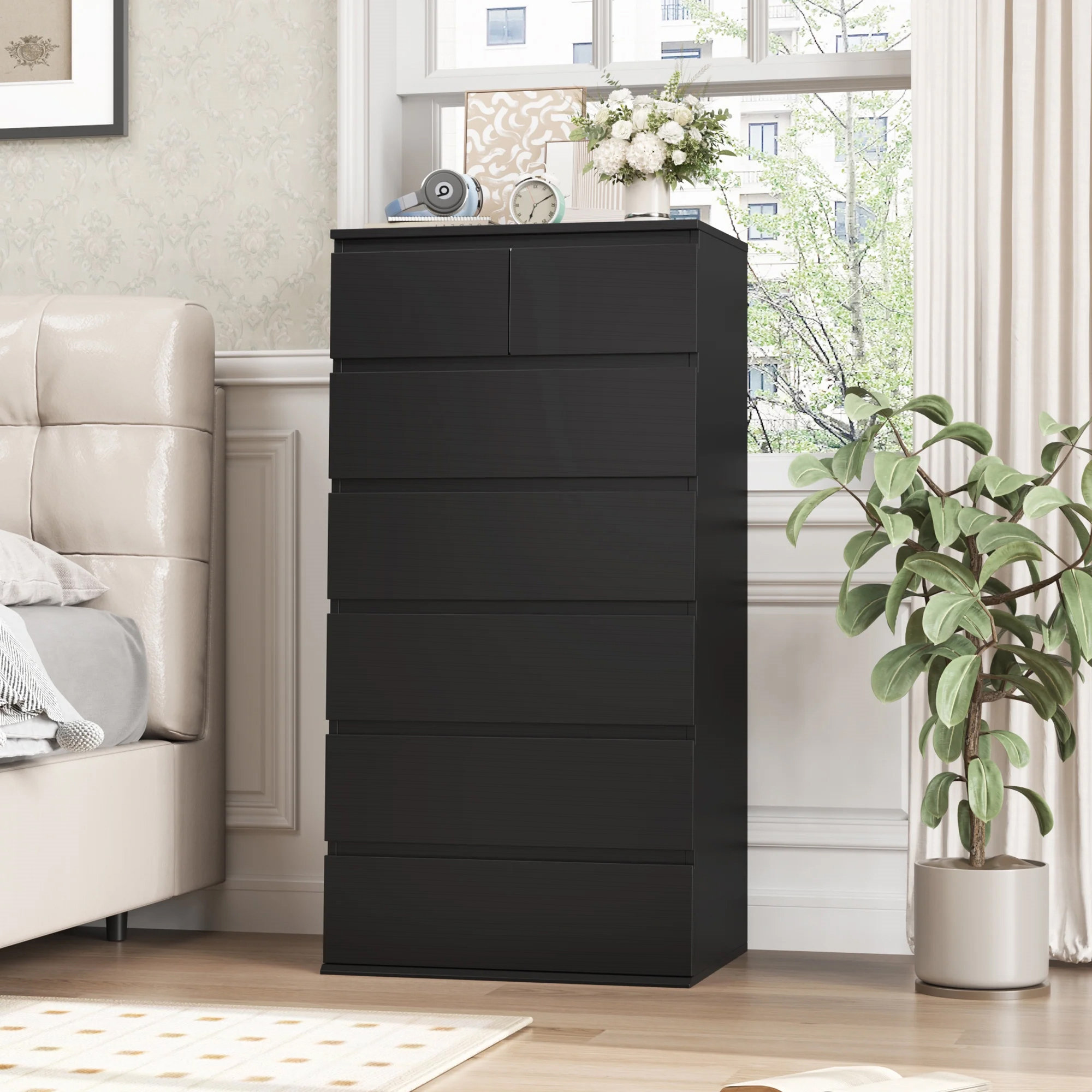 Wade Logan® Baldvina 7 - Drawer 23.6" W Chest & Reviews | Wayfair