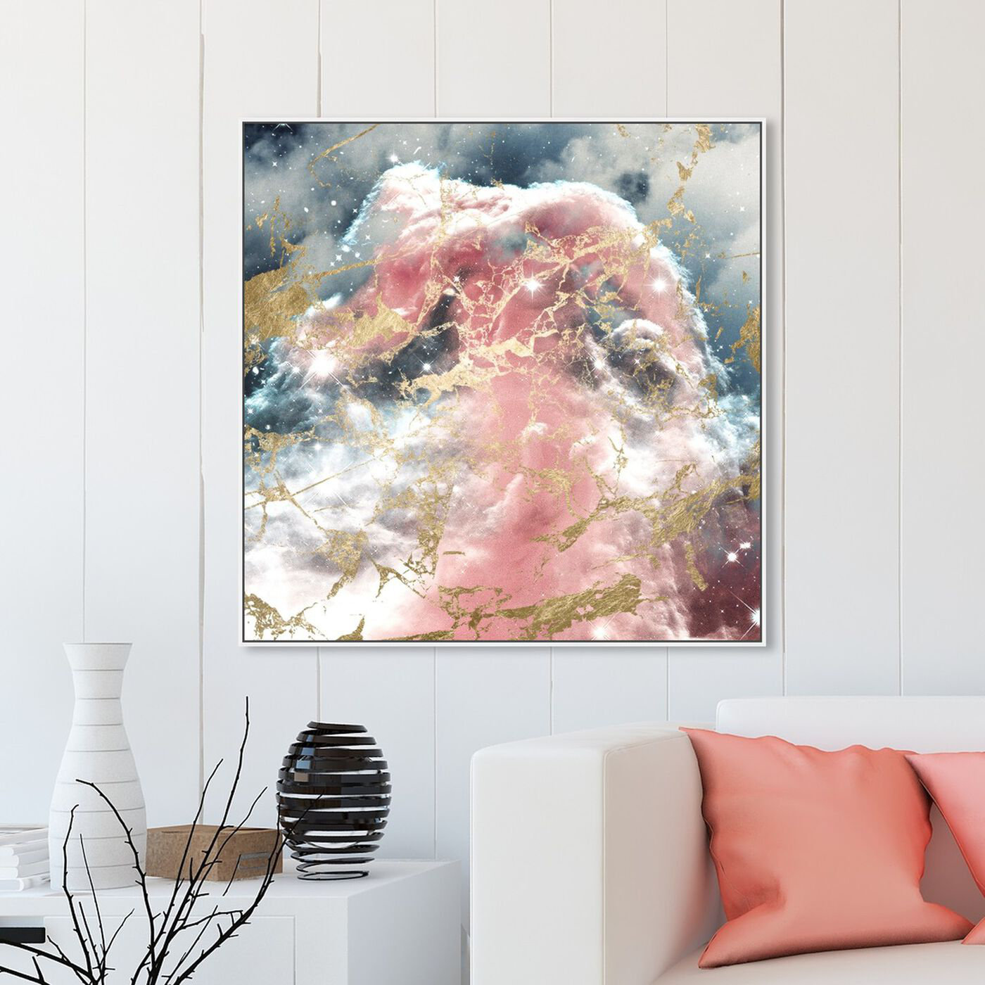 Oliver Gal Prints A Galaxy Dream - Floater Frame Graphic Art on Canvas ...