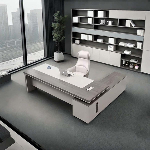 Latitude Run® Ishee Modern style luxury executive desk, computer desk ...