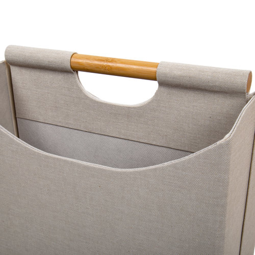 Rebrilliant Sleek Two-Compartment Magazine Fabric Bin & Reviews | Wayfair
