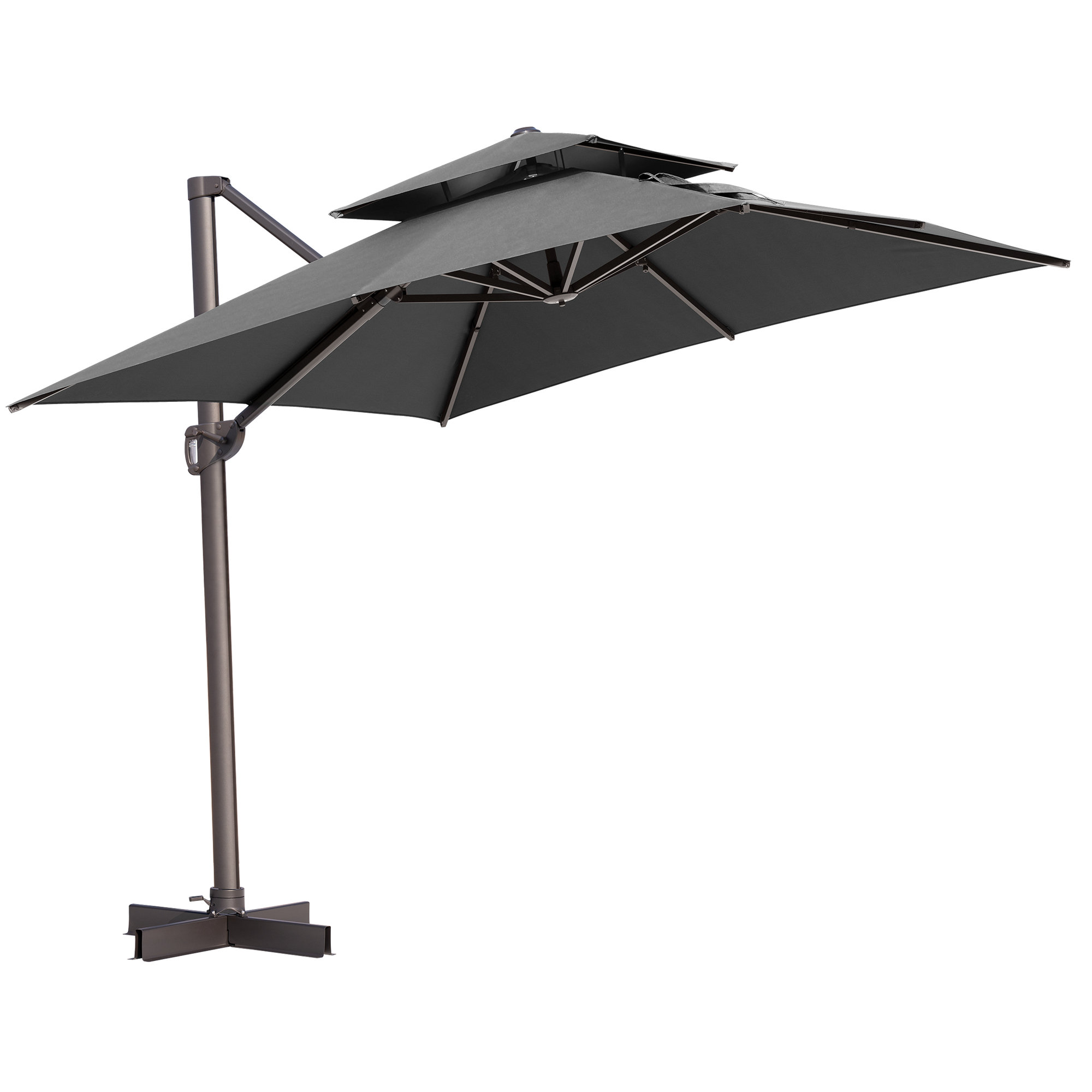 Arlmont & Co. Donelda 120'' Square Cantilever Umbrella & Reviews ...