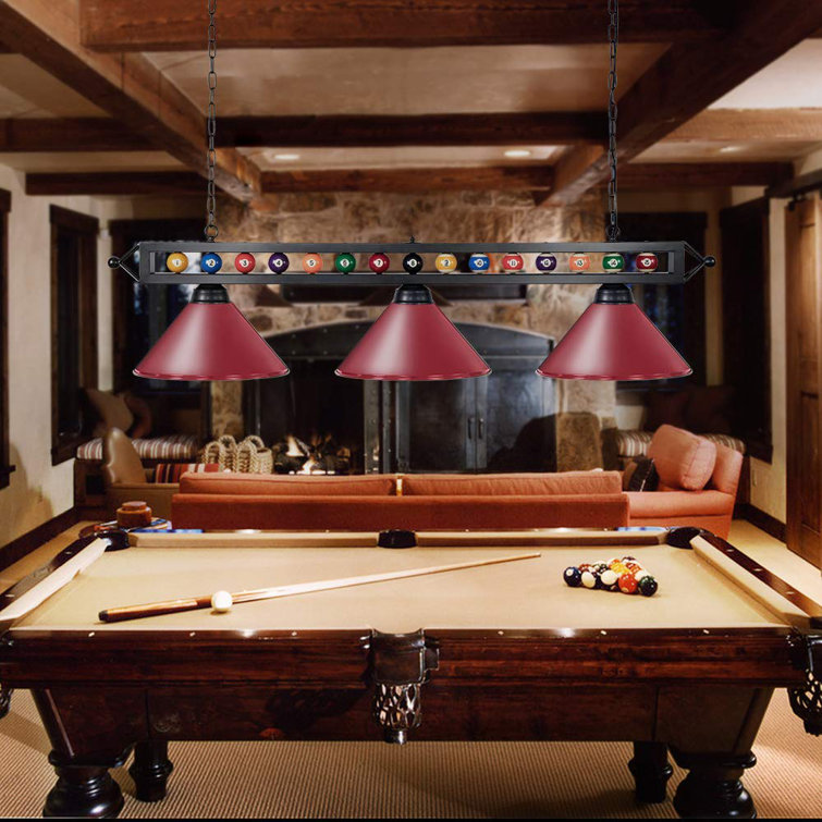 Winston Porter Mickael 3 - Light Pool Table Lights Pendant & Reviews ...