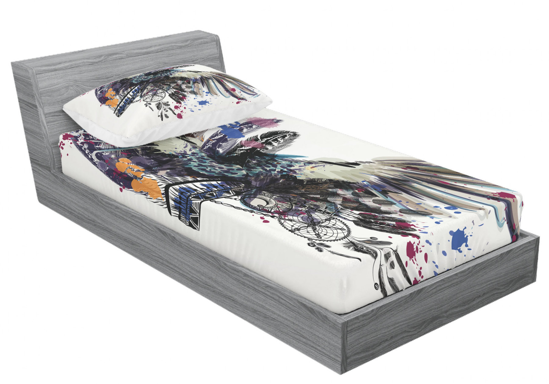 Ambesonne Feather Sheet Set | Wayfair