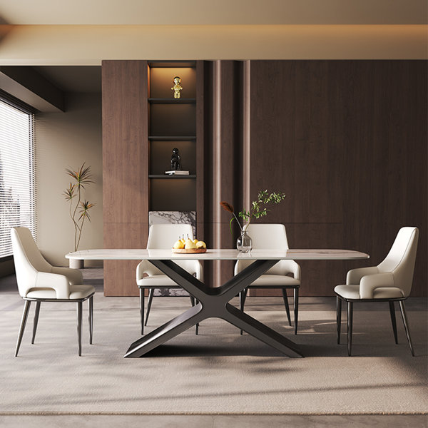SUPROT Rock Plate Dining Table And Chair Combination Dining Set | Wayfair