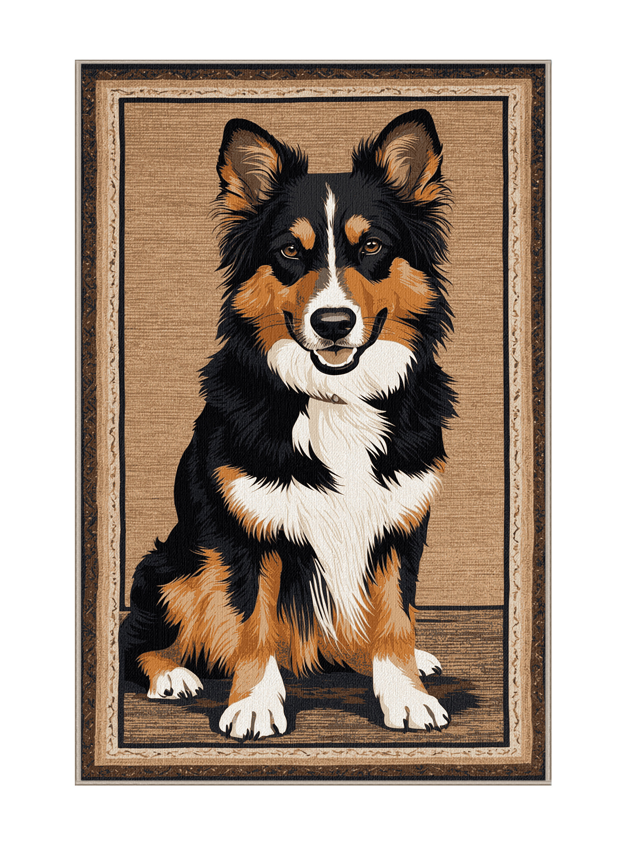 Longshore Tides Washable Entlebucher Mountain Dog Dogs Area Rug | Wayfair