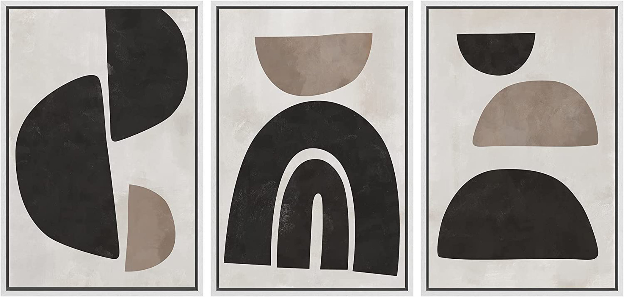 SIGNLEADER Mid-Century Boho Polygon Collage Abstract Shapes ...