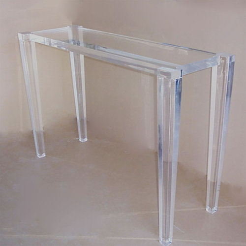 Plastic / Acrylic Standard (42-53 in.) Console Tables You'll Love | Wayfair