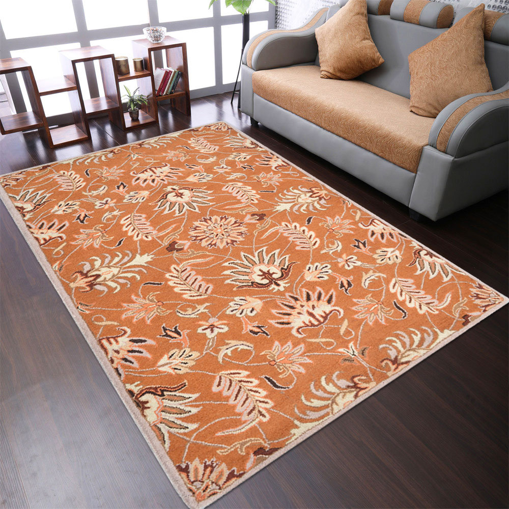 Alcott Hill® Abingd HAND TUFTED WOOL ECO-FRIENDLY AREA RUGS - Orange ...