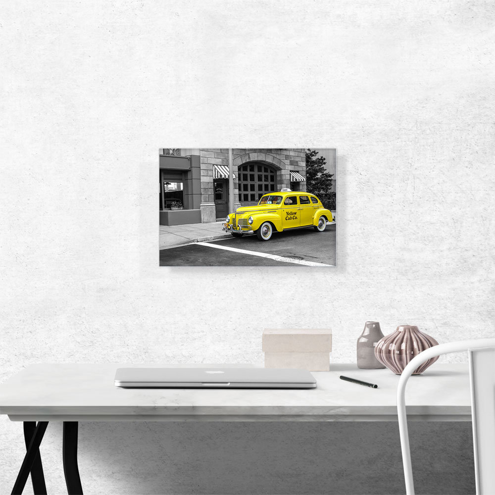 ARTCANVAS New York Plymouth Yellow Cab Taxi Canvas Art Print - Wayfair ...