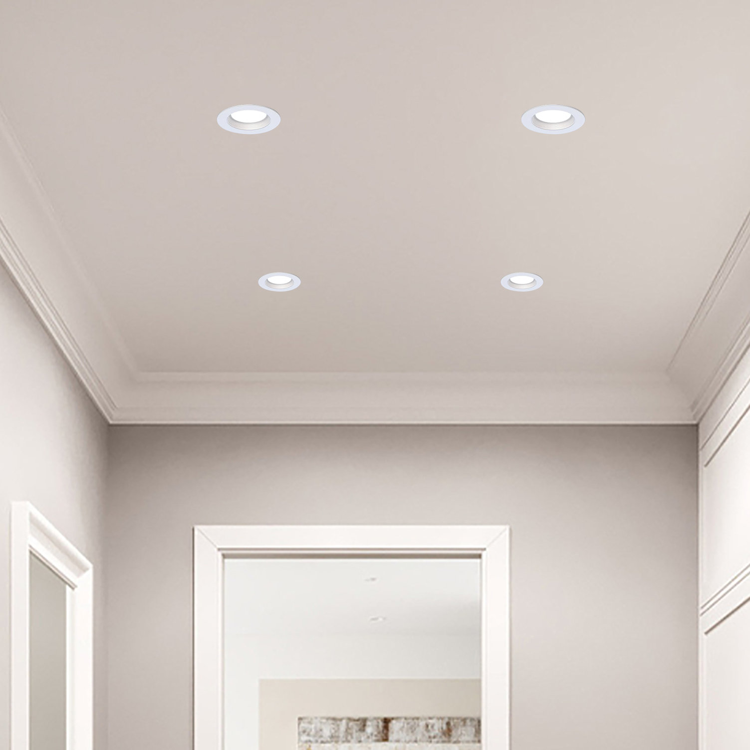 UTOPIV 4 Pack Led Recessed Lights, Suitable For Ceiling Downlights And ...