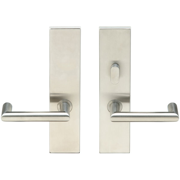 INOX® Ensemble de levier d’entrée complet avec verrou à double cylindre ...