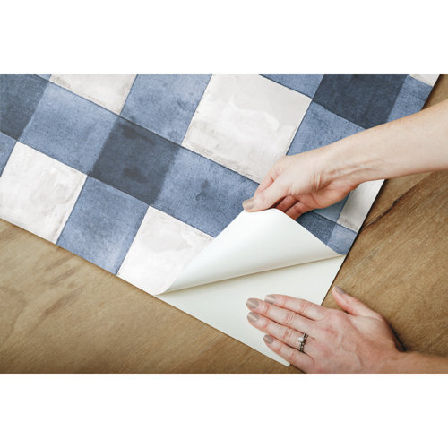 Gracie Oaks Emerson Buffalo 16.5' L x 20.5" W Peel and Stick Wallpaper ...