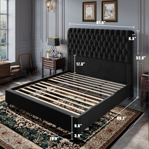 Lark Manor Alhaji Upholstered Sleigh Bed & Reviews | Wayfair