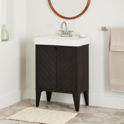 Signature Hardware 24" Fircrest Single Bathroom Vanity with Integral ...