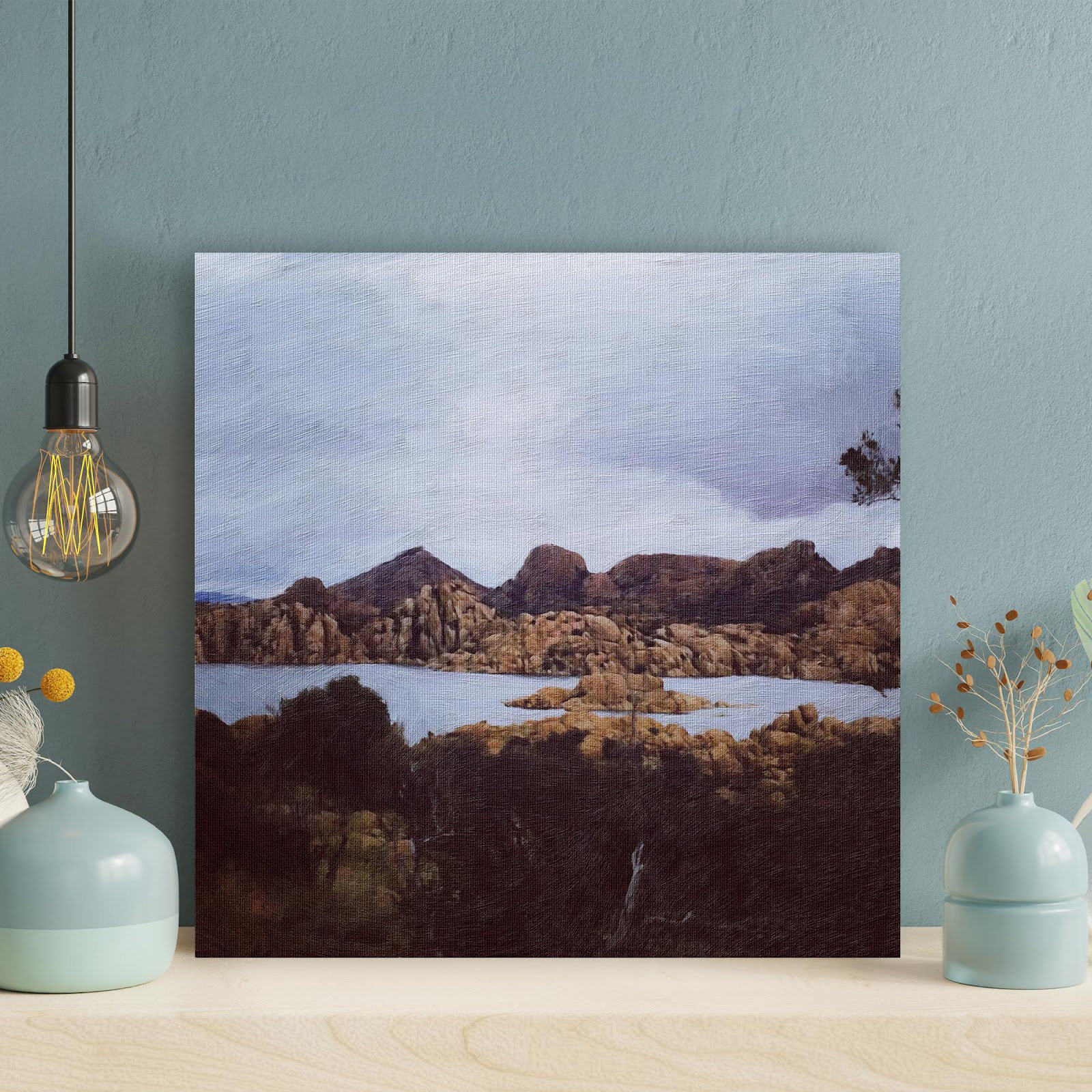 Latitude Run® Aerial View Of Mountain - 1 Piece Rectangle Graphic Art ...