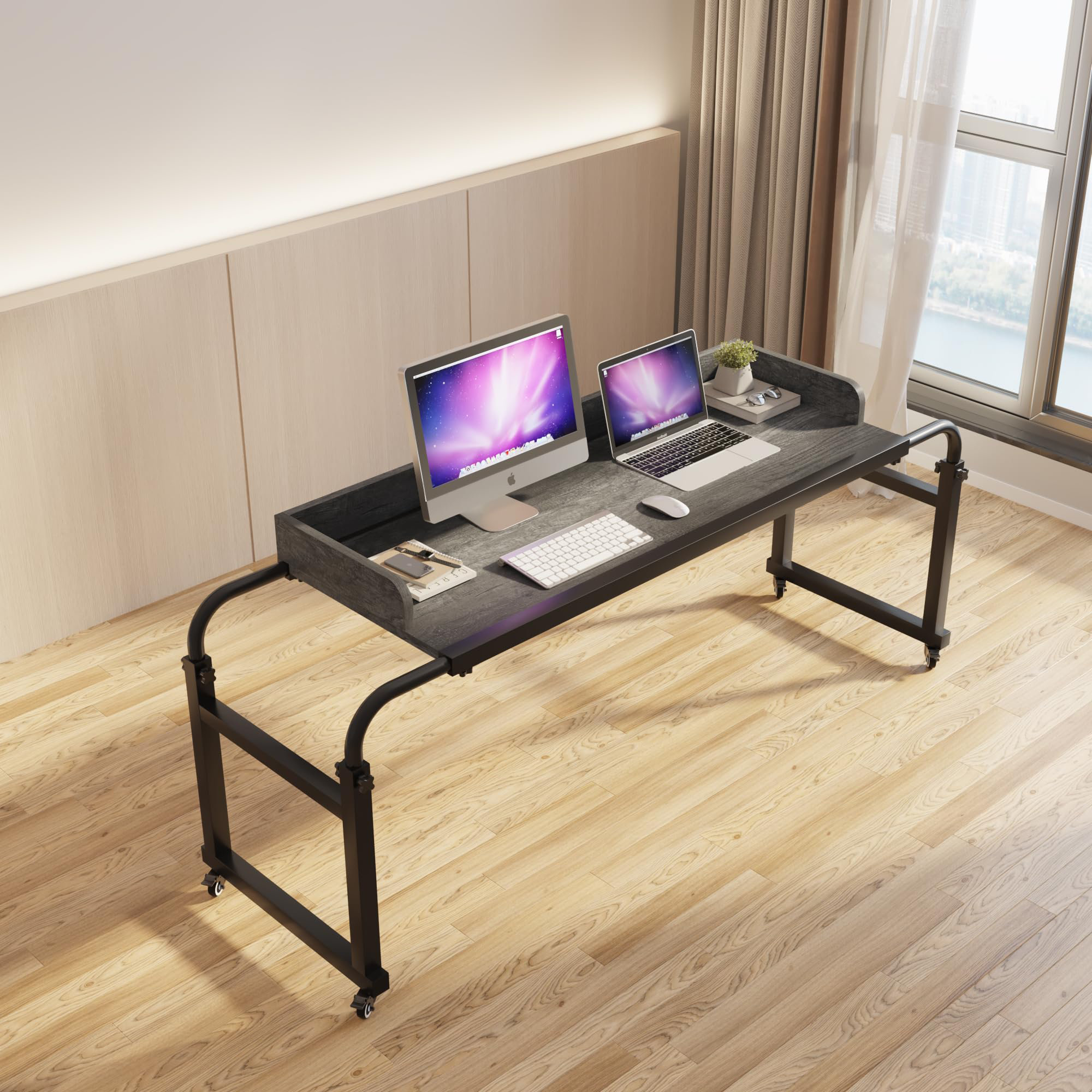 17 Stories Overbed Table With Wheels Overbed Desk Over Bed Desk King ...